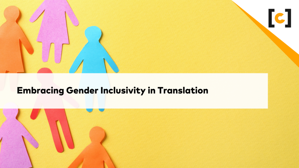 Gender inclusivity in translation